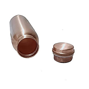 Pure Copper Water Bottle 34 Oz Ayurvedic Leak Proof copper vessel copper water storage 1 litre copper water bottle for ayurvedic health benefits Birthday Gift , Wedding Gift, Valentine day Gift