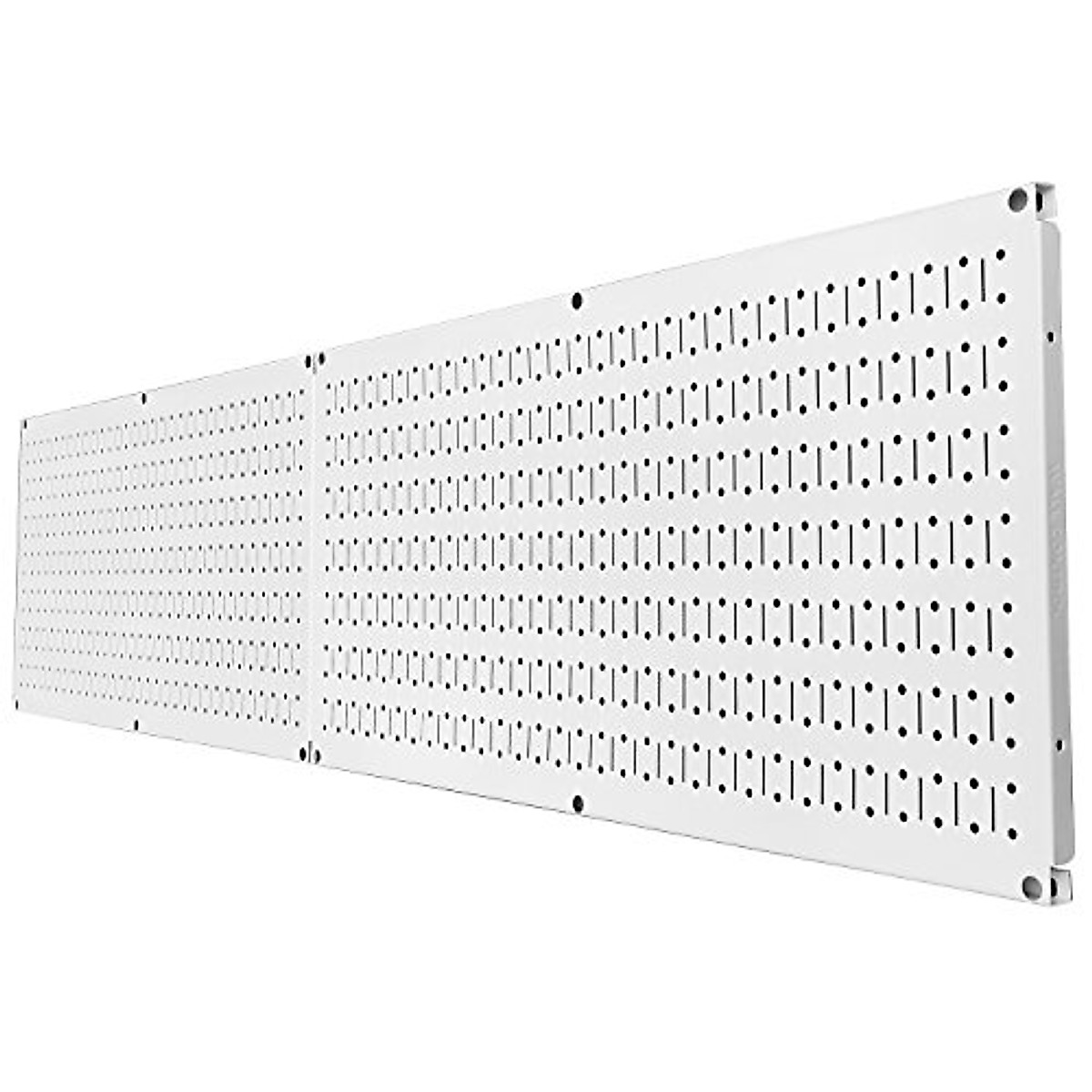 Wall Control Pegboard Rack Home & Garage Tool Storage & Organization White Metal Pegboard Pack - Two 32-Inch x 16-Inch White Steel Peg Board Panels