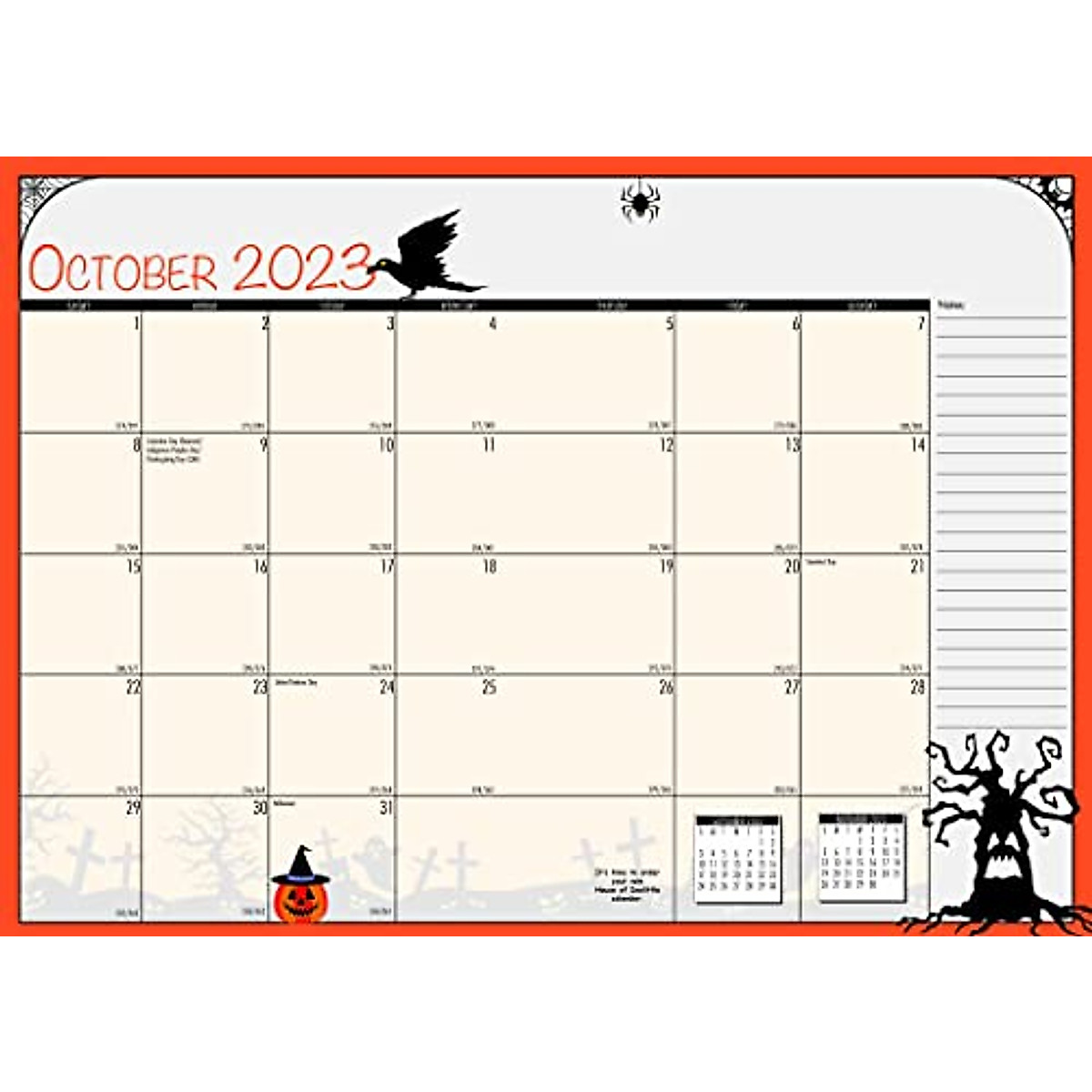 House of Doolittle Seasonal Monthly Planner, Seasonal Artwork, 10 x 7, Light Blue Cover, 12-Month (Jan to Dec): 2023