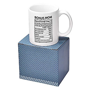 Mom Coffee Mug Mom Nutritional Facts Mugs for Mom from Daughter Son Funny Mom Coffee Mug for Mom for Women Mom Coffee Cups 11 Oz White