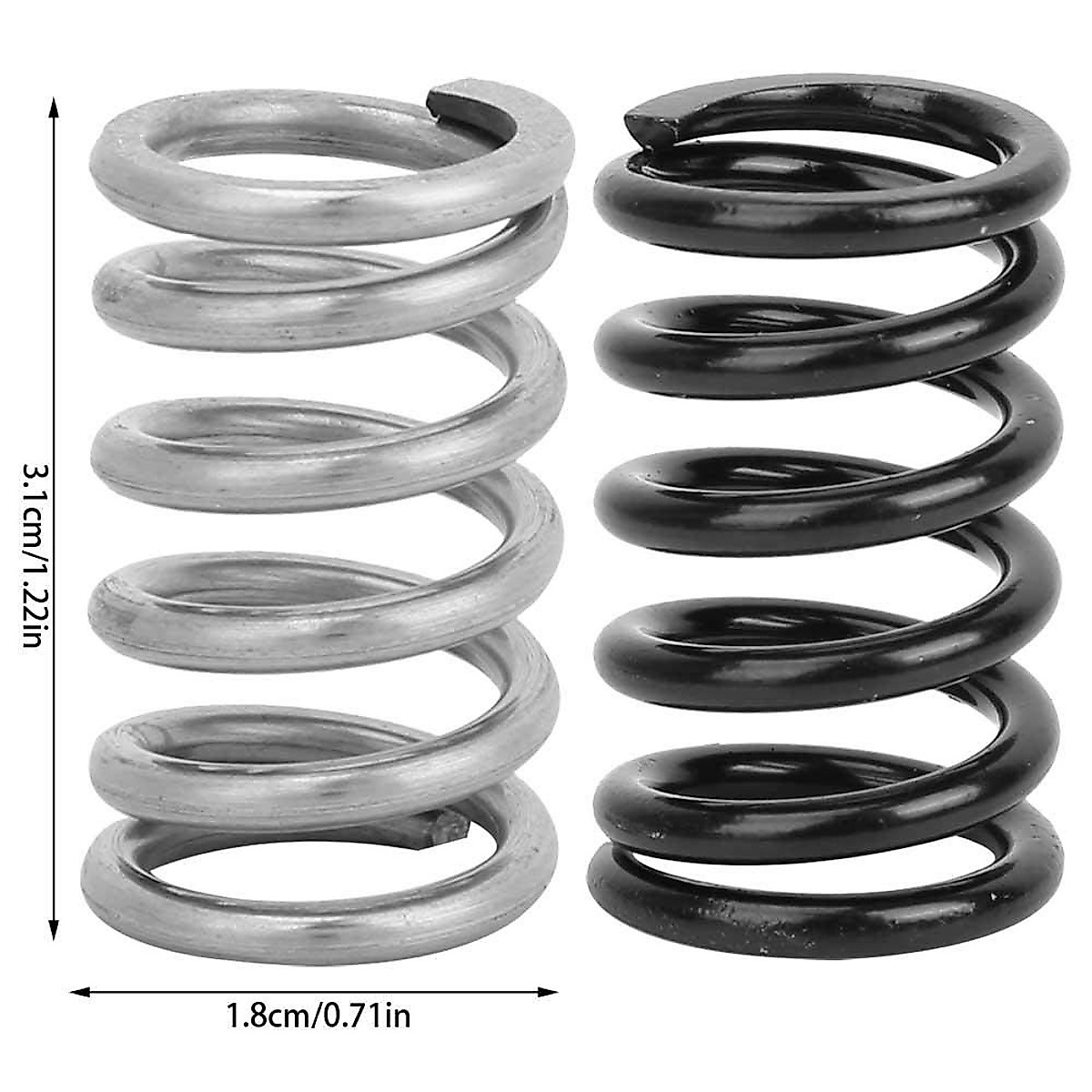 Bnineteenteam Electric Guitar Tremolo Bridge Spring,Tremolo Vibrato Tension Springs for Bigsby Guitar Replacement(Silver) Playing Accessories