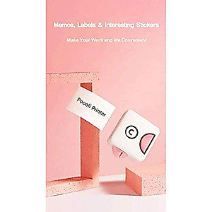 XXXDXDP Receipt Printer, Mini Blue-Tooth Thermal Photo Printer Pocket Note Receipt Printer (Color : D)