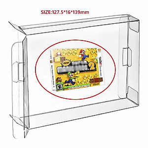CHILDMORY 10Pcs Clear Protective Box Case Display Sleeve Protector for 3DS Games Cartridge Box