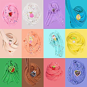 Mini Butter Slime Kit for Kids 35 Pack, Scented Slime Toys, Party Favors, Birthday Gift, with Unicorn, Mermaid, Rainbow Slime, Super Soft & Non-Sticky, Girls and BoysDIY Creative Stress Relief Toy