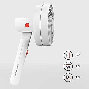 Sharper Image Rechargeable Handheld Personal Fan with 3 Speeds
