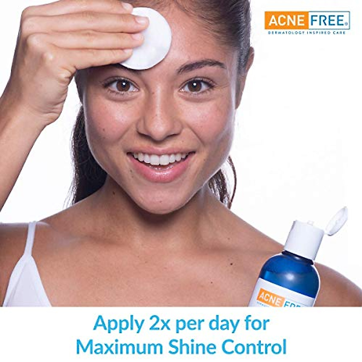 AcneFree Witch Hazel Mattifying Toner with Glycolic Acid, 8 Ounce - Pack of 2