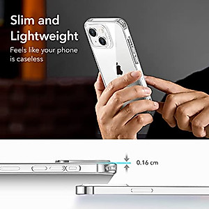 ESR Clear Case Compatible with iPhone 14 Plus Case, Shockproof Thin Silicone Cover, Yellowing-Resistant Slim Transparent TPU Phone Case, Project Zero Series, Clear