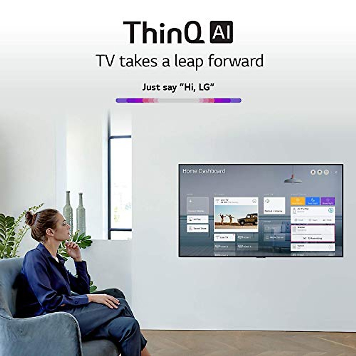 LG OLED77C1PUB 77" 4K Ultra High Definition OLED Smart C1 Series TV with an Additional 4 Year Coverage by Epic Protect (2021)(Used)