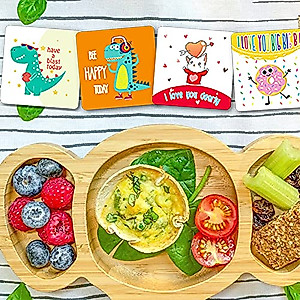 JOACHIO Lunch Box Notes for Kids, Inspirational and Motivational 60 Pieces Cards Lunch Notes for Girls, Boys, Child & Teens School Lunchbox, 3.5'' x 3.5'', Bring Jokes and Funny Puns