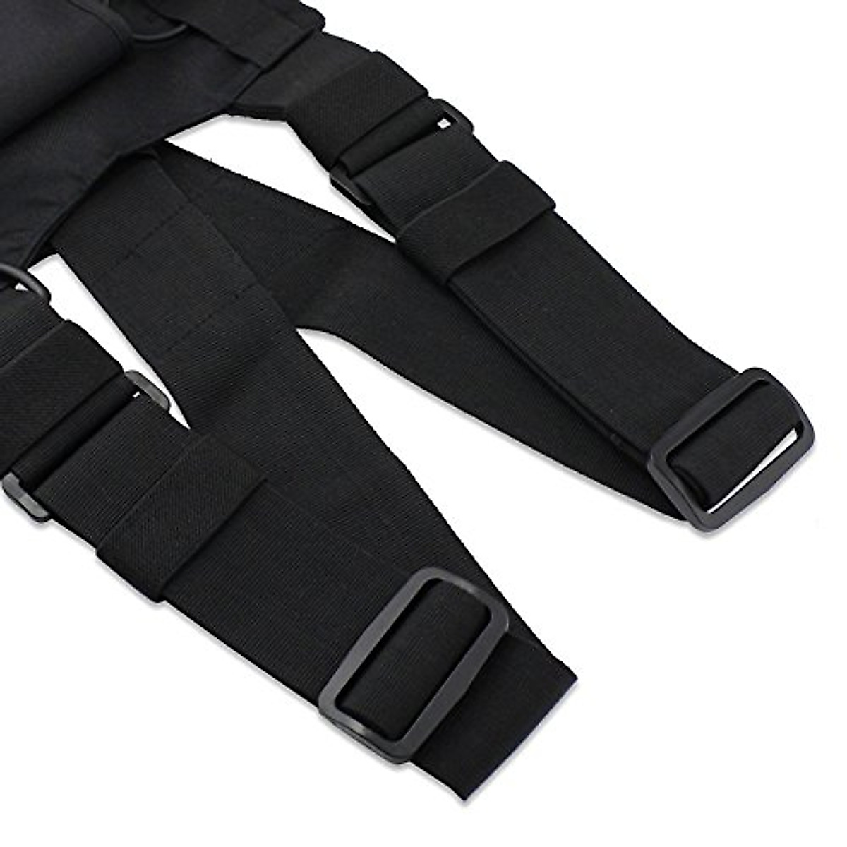 abcGoodefg Radio Chest Harness Chest Front Pack Pouch Holster Vest Rig for Two Way Radio Walkie Talkie(Rescue Essentials) (Black)