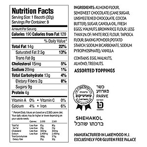 Gluten Free Biscotti Gift Basket | Stunning Cookies Gift Baskets | Valentines Day Gift Basket | Holiday Gift Basket | Food & Beverage Gifts for Men, Women | Christmas Gift, Care Package for College Students, Corporate Gift, Sympathy, Birthday and Get Well