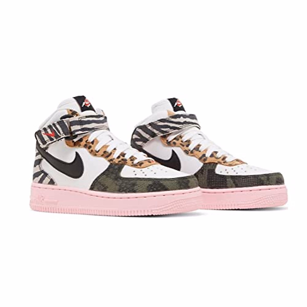 Nike AIR Force 1 '07 MID White/Black-Soft Pink DZ4841 100 Women's Size 7.5