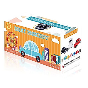 Berry President 1967 Classic Beetle Bug Vintage 1/32 Scale Diecast Metal Pull Back Car Model Toy for Gift/Kids (Beige)