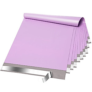Fuxury Poly Mailers 14.5x19 Inch 100 Pcs, Waterproof Shipping Bags for Clothing, Strong Adhensive Shipping Envelopes for Small Business Suppliers, Self Seal Mailers Poly Bags Mailing Envelopes Purple