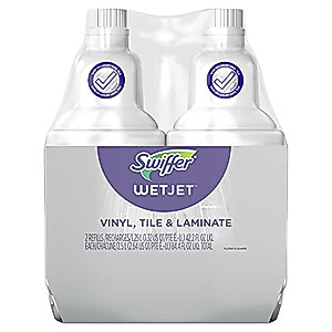 Swiffer WetJet Multi-Purpose Floor Cleaner Solution Refill, Vinyl, Tile & Laminate Floor Mopping and Cleaning, 1.25 Liter (2 Pack)