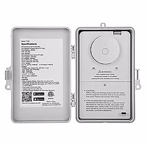 Suraielec WiFi Pool Timer, Outdoor Indoor Smart Switch, 40 AMP, 2HP, 120, 240, 277 VAC, Heavy Duty Pool Controller Light Timer Box for Pool Pump, Water Heater, Spa, Powerful Electrical Appliances