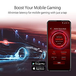 ASUS RT-AX82U AX5400 Dual-Band WiFi 6 Gaming Router, Game Acceleration, Mesh WiFi Support, Dedicated Gaming Port, Mobile Game Boost, MU-MIMO, Aura RGB (Renewed)