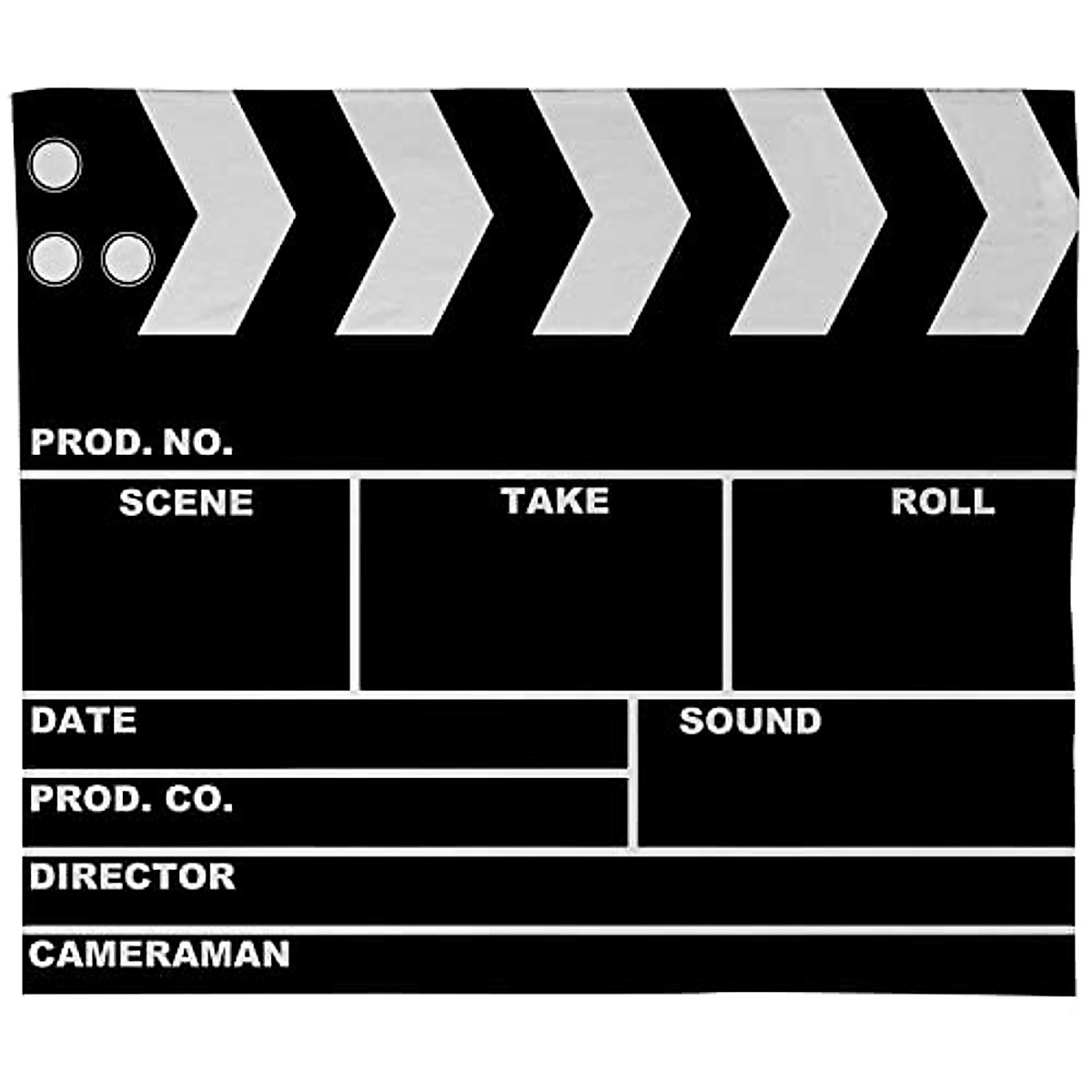 Adrosh Movie Clapboard Blanket Gifts for Women Men Movie Lover Adults Bedroom Living Room Decor Cozy Soft Throw Blankets Ideal for Birthday Christmas Halloween Travel 50"x60"