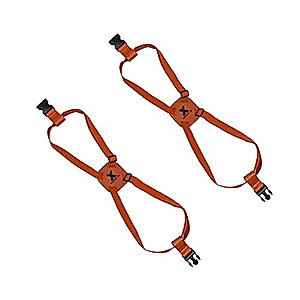 2 Pieces Luggage Straps, Luggage Straps for Suitcases Add a Bag Easy to Travel Belt for Luggage, Bag Bungee for Luggage, Adjustable Size Luggage Belt and Elastic Suitcase Strap(Orange)