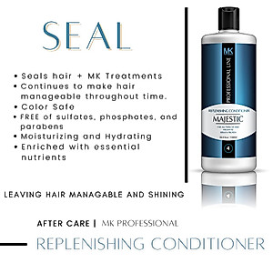 Majestic Keratin Replenishing Shampoo + Conditioner 16oz(475ml)- Soduim Chloride & Sulfate Free