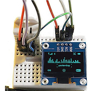 ALMOCN 0.96" OLED Module I2C IIC Serial 12864 128X64 OLED Display Module with SSD 1306 Driver(1PC,Blue)