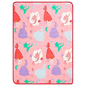 Franco Kids Bedding Super Soft Plush Throw Blanket, 46 in x 60 in, Disney Princess