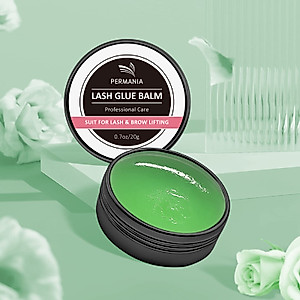 PERMANIA Lash Lift Balm, Eyelash Lifting Adhesive, Soft Fragrance Lash Lift Glue Strong Viscosity and Water Solubility for Lash Perm Kit and Brow Lamination (Apple)