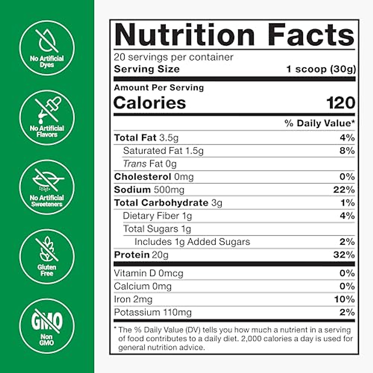 FORCE FACTOR Vegan Plant Protein, Plant-Based Protein + Greens, Greens Powder with 20g Plant Based Protein, Digestive Enzymes, and Fiber, Vanilla Flavor, 20 Servings (Packaging May Vary)