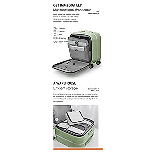 Mixi Durable 18-Inch Carry-On Luggage with Multi-Country TSA Approval and Convenient Features