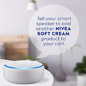 NIVEA Soft Refreshingly Soft Moisturizing Cream, Lightweight Moisturizer for Face, Body and Hands, Body Cream Enriched with Jojoba Oil and Vitamin E, 2.6 Oz Tube, Pack of 3