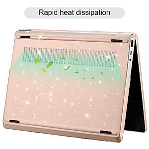 mpmpssss Case for 12.4 Inch Microsoft Surface Laptop Go 2/1 2020-2022 releases (Models: 2013 & 1943)，Protective Snap On Hard Shell Cover，Keyboard Cover，Pink
