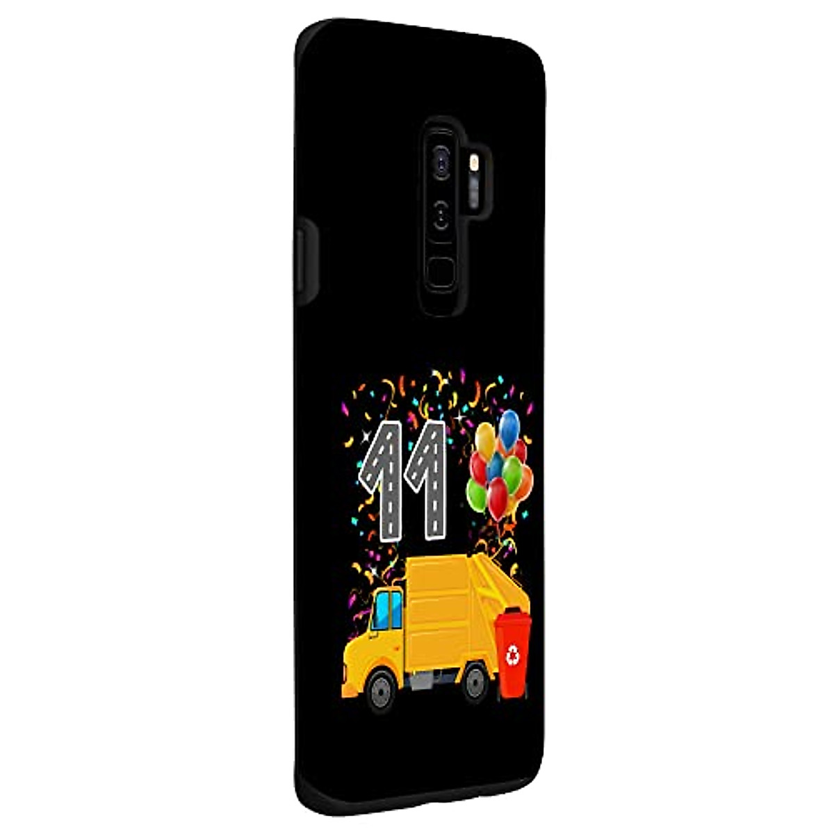 Galaxy S9+ Happy 11 Birthday Rear Loader Garbage Truck Case
