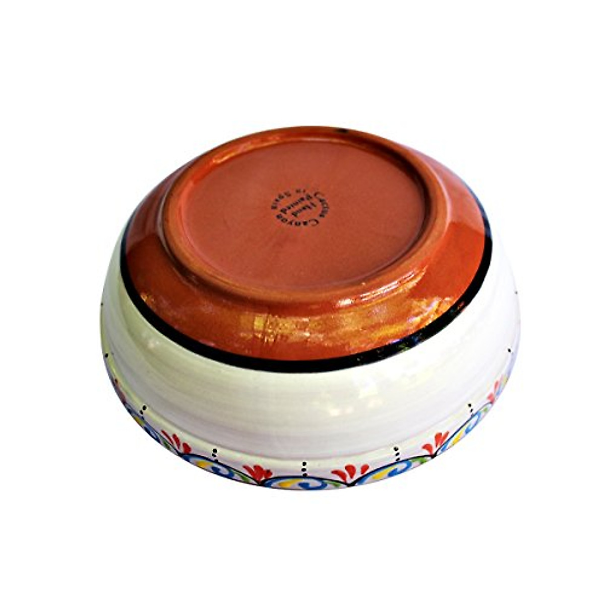 Cactus Canyon Ceramics Spanish Terracotta Deep Serving Dish, White