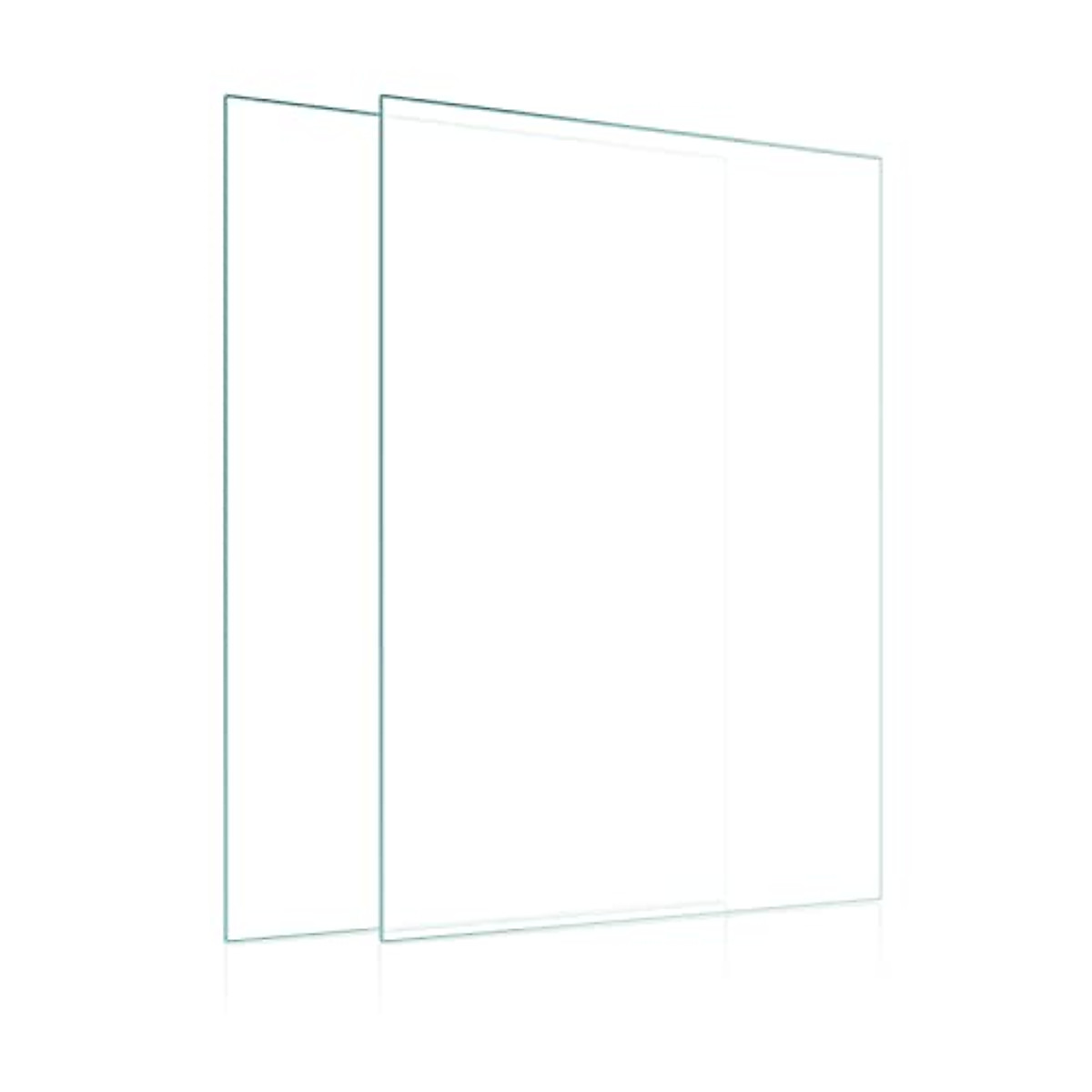 Egofine 11x14 Heat-Strengthened Glass Replacement for Picture Frame (Crystal Clear, 2 Pack), Replacement Glass for 11 by 14 Photo Frame, Semi-Tempered Glass Cover Sheet