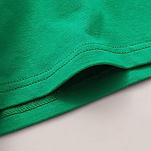 LYSMuch Toddler Baby Girls Ruffle Sleeve Shirt Plain Solid Sleeveless Tshirt Top Blouse Kids Casual Clothes(Green, 3-4T)
