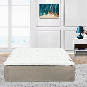Greaton 14" Firm Hybrid Mattress, Stable and Comfortable Double Sided Bed Mattresses, Provide Equal Level Body Support and Correct Posture, Fully Assembled Bedding, White, Full XL