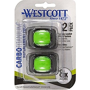 Westcott 16854 Paper Cutter Blade Replacement Set for CarboTitanium Bonded Trimmer, 2 Pack