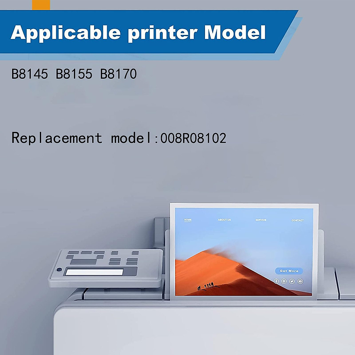 NEFSAM Compatible Waste Toner Box Replacement for Xerox 008R08102 Use for AltaLink B8145 B8155 B8170 Printer Toner Collection Unit (2Pack)