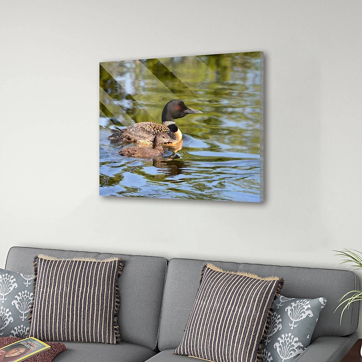 XEAJPJMGBQ Tempered Acrylic Glass Wall Art Common loon Modern Acrylic Artworks Picture Print Accent Decor for Living Room Bedroom Office Free Floating