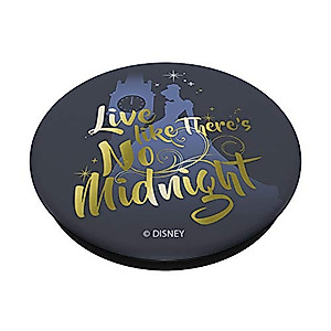 Disney Cinderella Silhouette Live Like There's No Midnight PopSockets PopGrip: Swappable Grip for Phones & Tablets