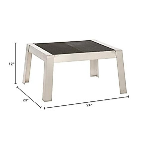Prairie View Ind. Food Service XDR2024-12 Platform Step Stool with Traction Tape, 24" Width x 12" Height x 20" Length