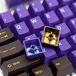 TAI-HAO Cubic Profile Chocolate Factory Keycaps 113 ANSI Layout Compatible with All MX Types Keyboards(61/87/104/108+1.75U Shift Key) Custom Keycap Set