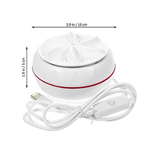 Angoily Small Washer Portable Laundry Machine Smart Washer for Sink Mini Washer Mini Clothes Dryer Smart Washer Portable Clothes Washer Color Box Washing Machine Sock Abs Underwear White