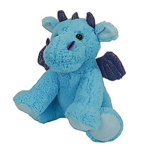 Make Your Own Stuffed Animal Cuddly Soft Blue Dragon 8 inch Kit. No Sewing Required