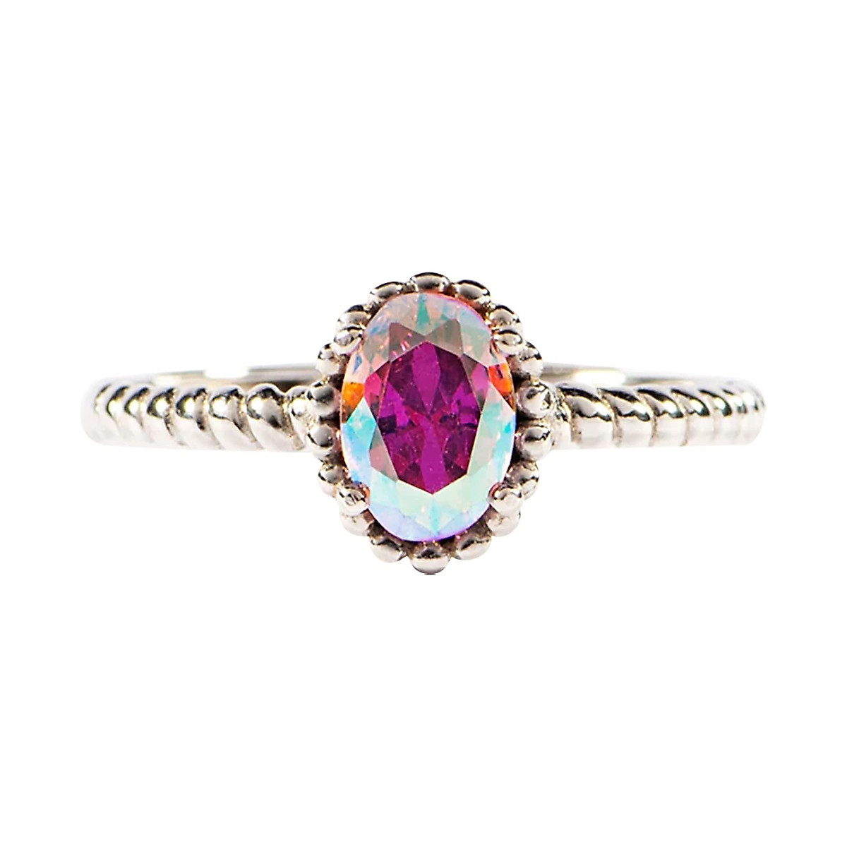 ZXASD Ring for Women with Greeting Card Neon Color Rhinestones Ring Fashion Jewelry for Women Wedding Ring