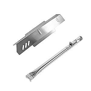 SafBbcue DGF350CSP DGP350NP Replacement Parts Kit for Dyna-Glo DGF350CSP-D DGP350SNP M365GMDG14 Heat Plates Shield Flame Tamer Burner Tube
