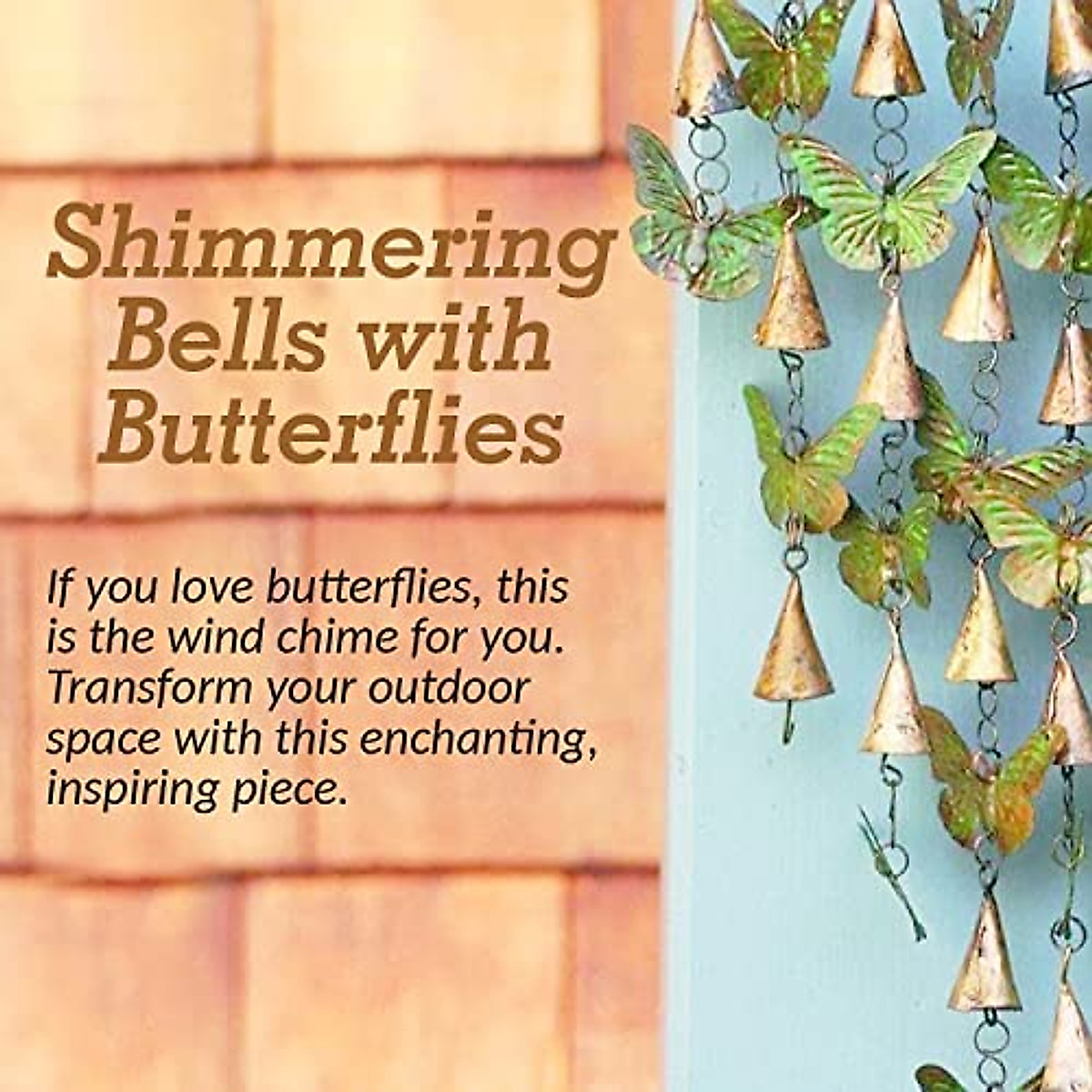 Ancient Graffiti ANCIENTAG1109 Shimmering Bells Butterflies (Set of 1)