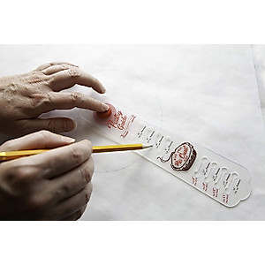 Talisman Designs Pie Pastry Guide | Perfectly Round Pie Crust Every Time | Cut Circles from 4 to 14 inches in Diameter | Pie Cutting Guide | Pie Dough, Puff Pastry, Fondant & More