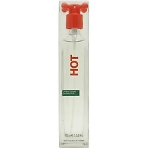Benetton Hot Eau de Toilette Spray for Women, 3.3 oz
