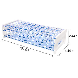 Ackers Conical Centrifuge Tubes 15mL, 100Pcs Sterile Plastic Test Tubes with Screw Caps, Polypropylene Container with Graduated and Write-on Spot, Non-Pyrogenic, DN/RNase Free | 2 Test Tube Racks
